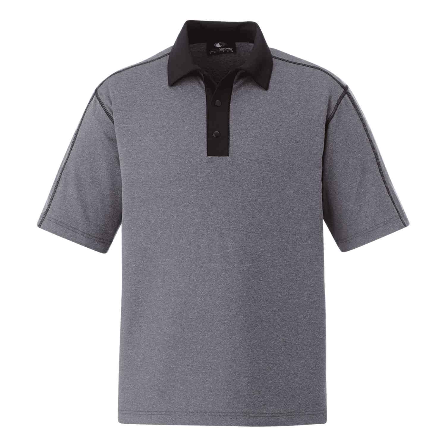 GS226 - Custom Two-toned polo shirt with piping detail & self collar ...