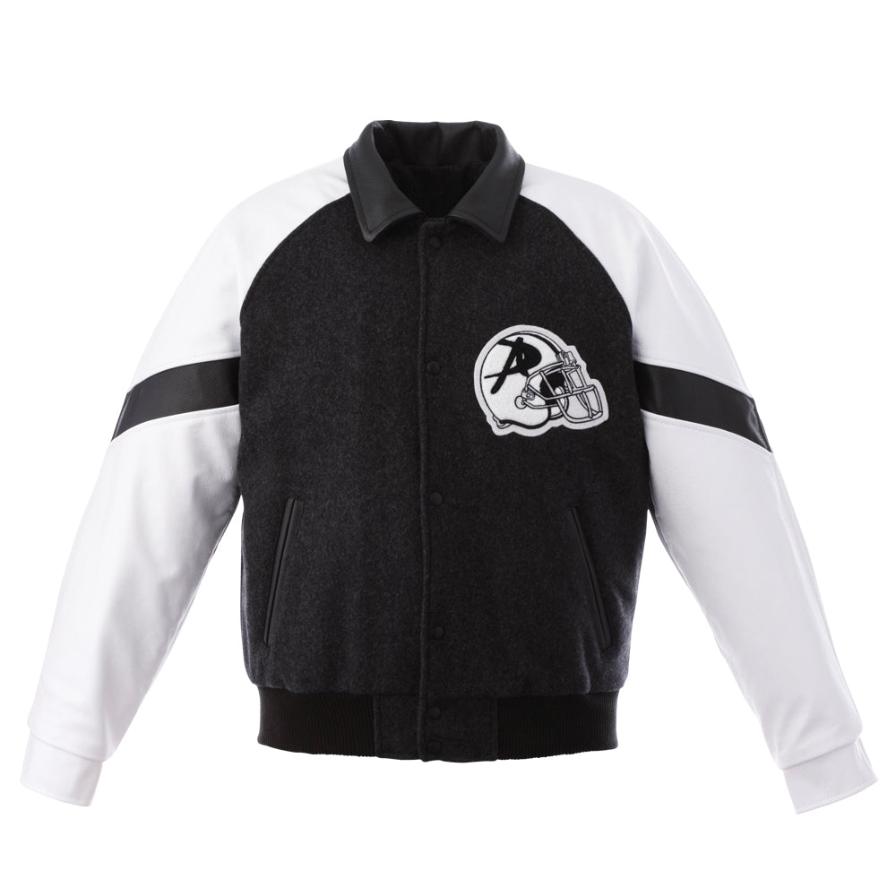 JK102 - Custom Melton leather varsity jacket – Canada Sportswear Corp