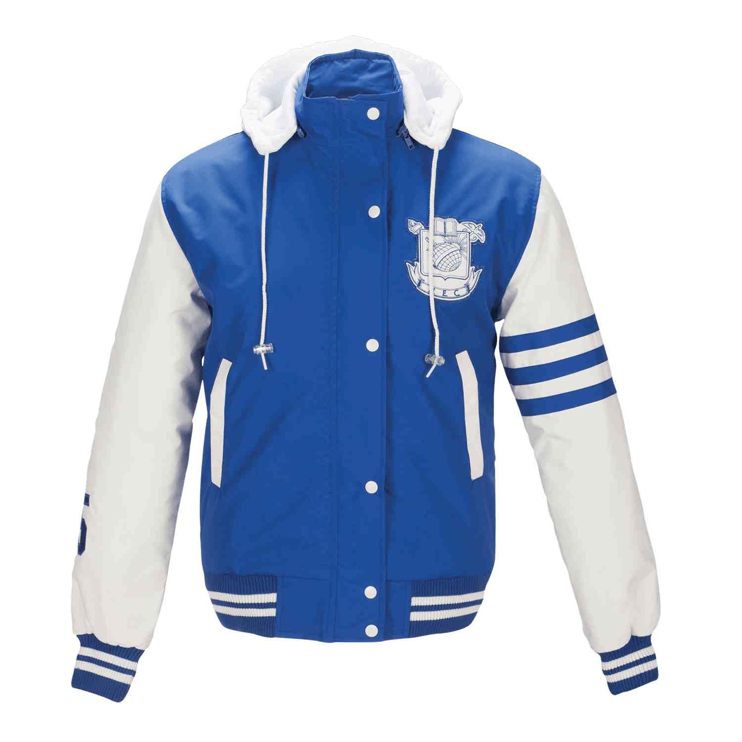 JK435 - Custom Insulated jacket with detachable polyfleece hood, rib k ...