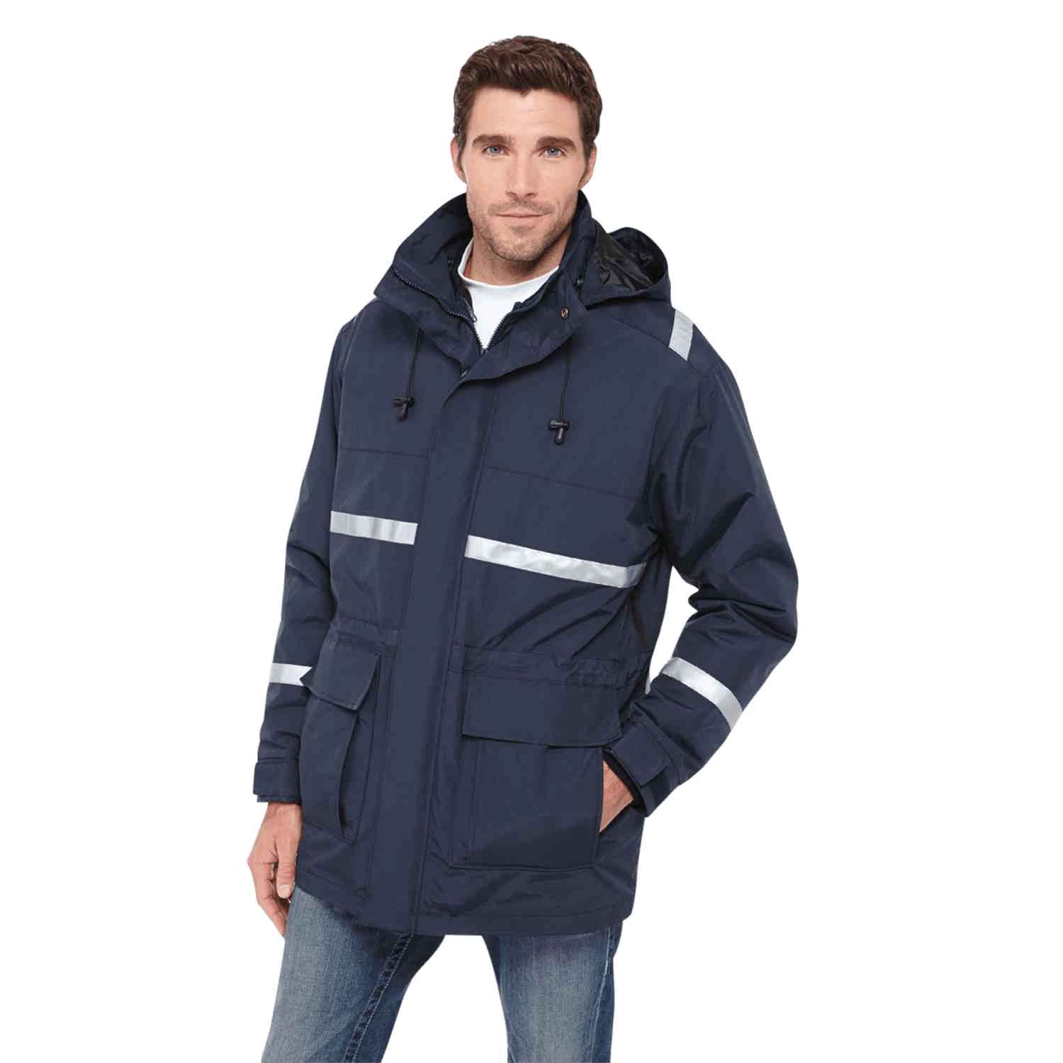 JK514 - Custom 3-in-1 parka with reflective tape – Canada Sportswear Corp