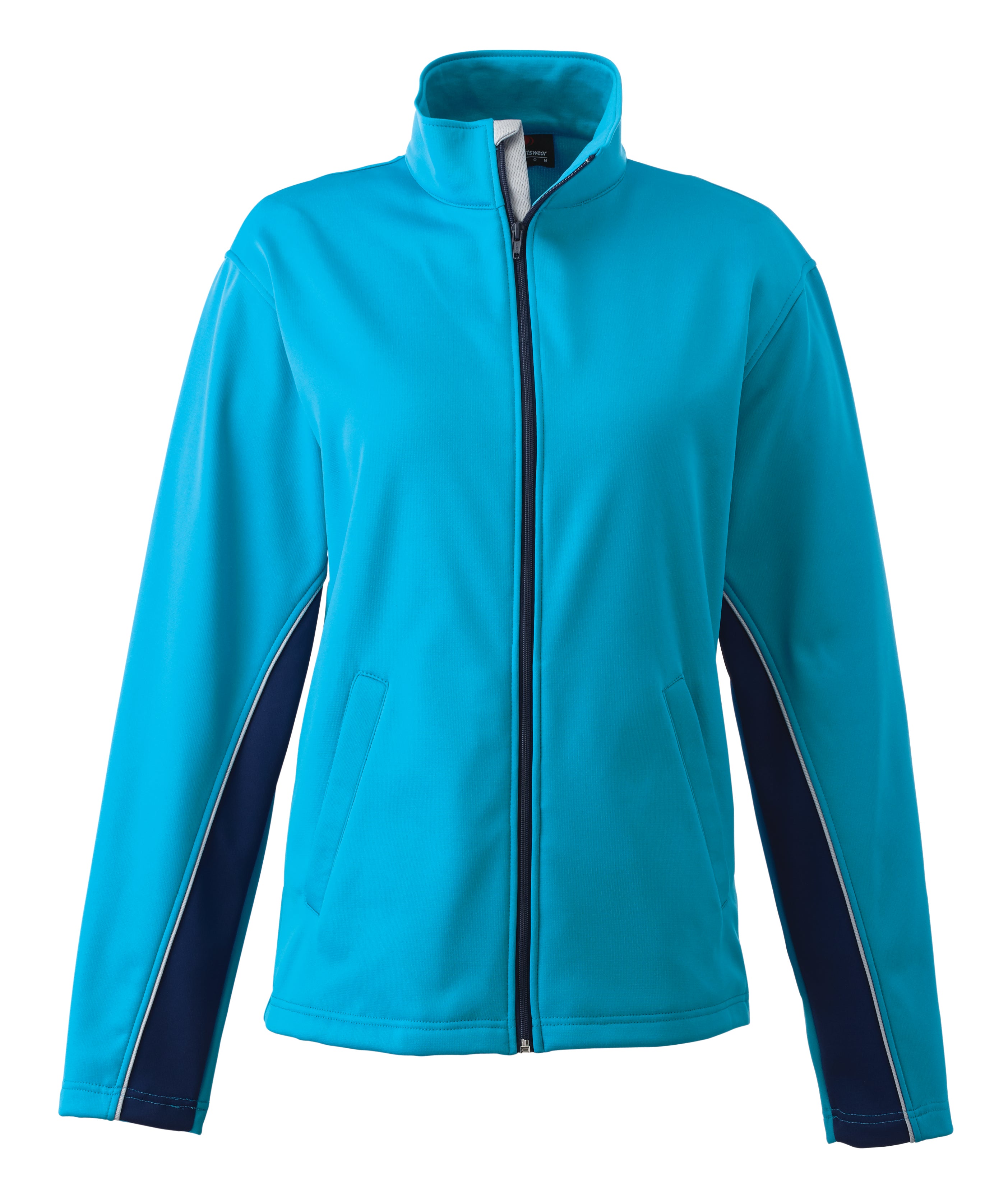 JK529 - Custom Unlined two-toned soft shell jacket with piping detail ...