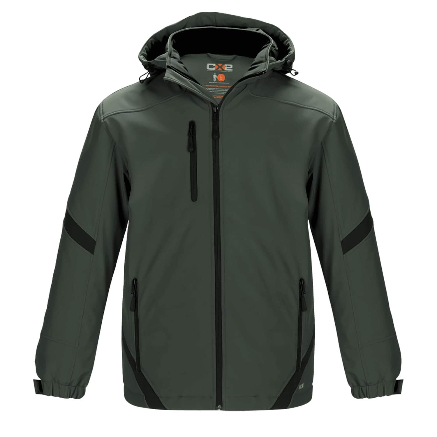 L03200 - Typhoon - Men's Insulated Softshell Jacket w/ Detachable Hood ...