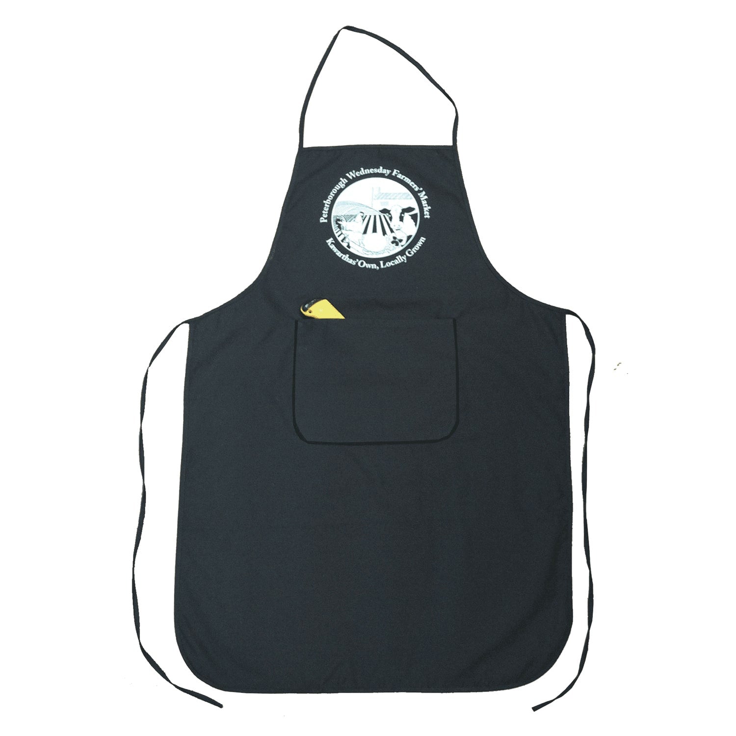 L08476 - Aprons - Polyester One Pocket Bib Apron Black – Canada ...