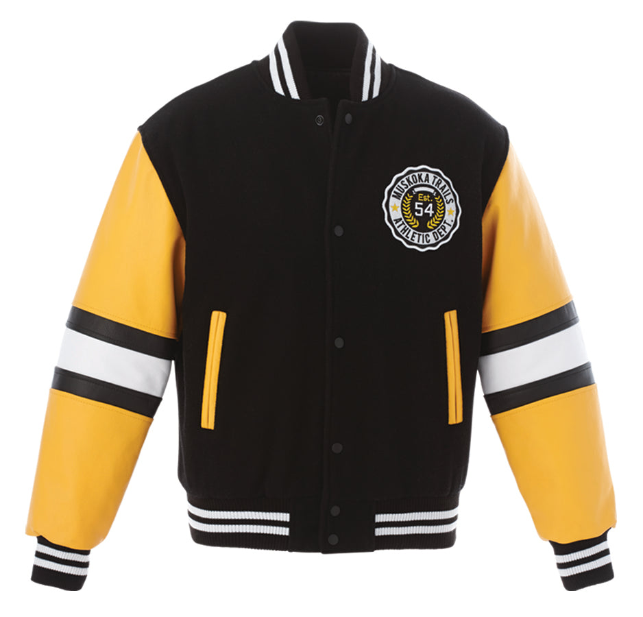 JK541 - Custom Melton and Leather Varsity Jacket – Canada Sportswear Corp